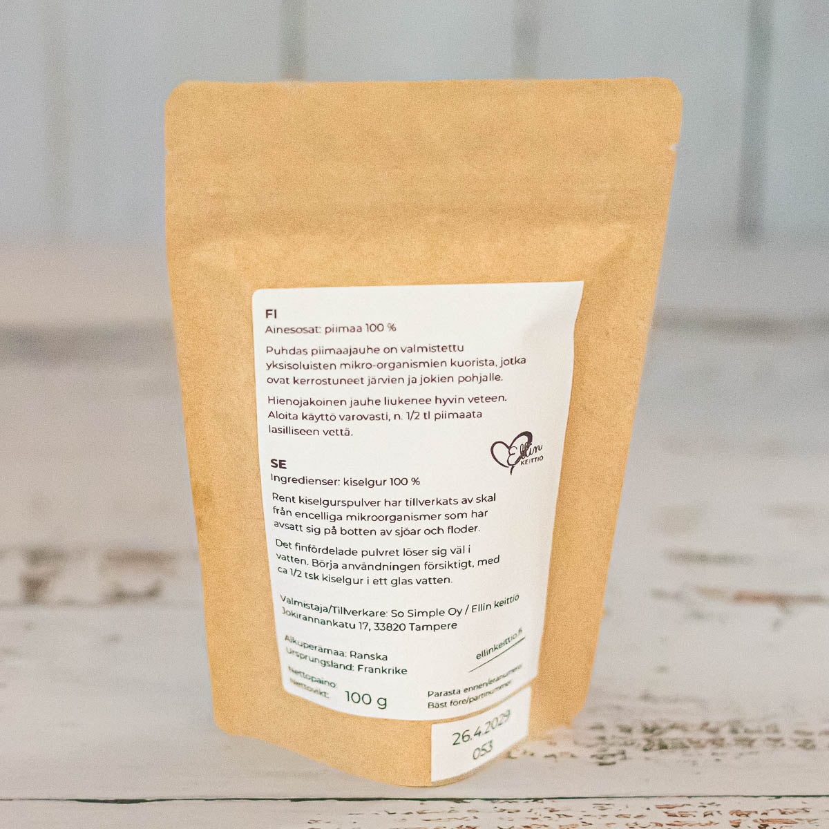 Ellin keittiö — Ellin 100 % piimaa, 100 g