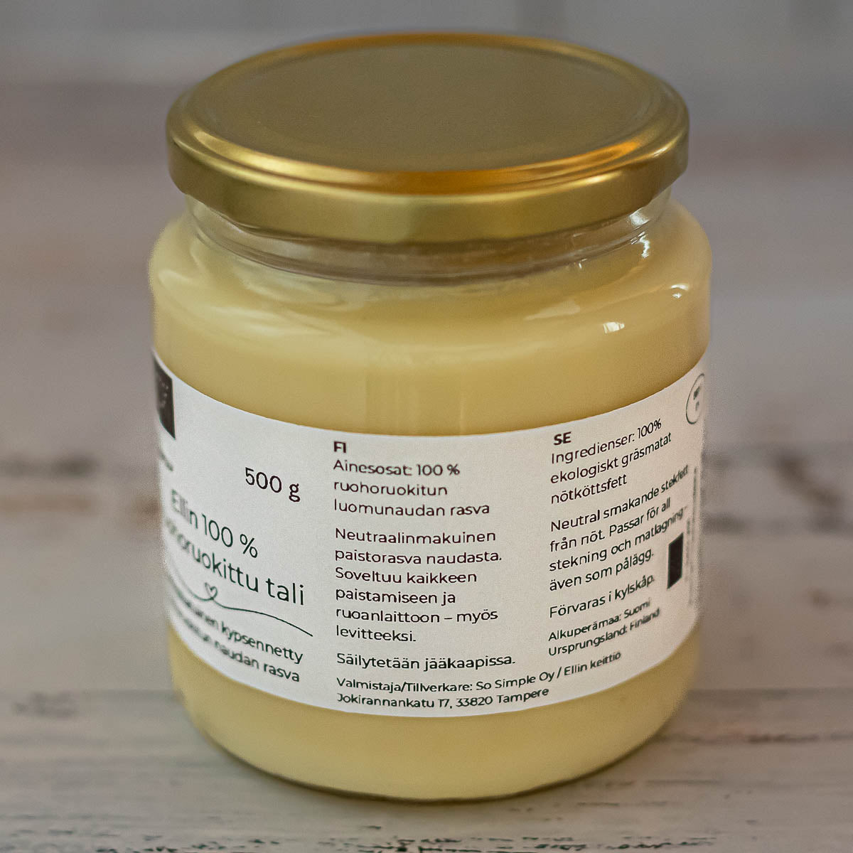 Ellin keittiö — Ellin 100 % ruohoruokittu tali, luomu, 500 g